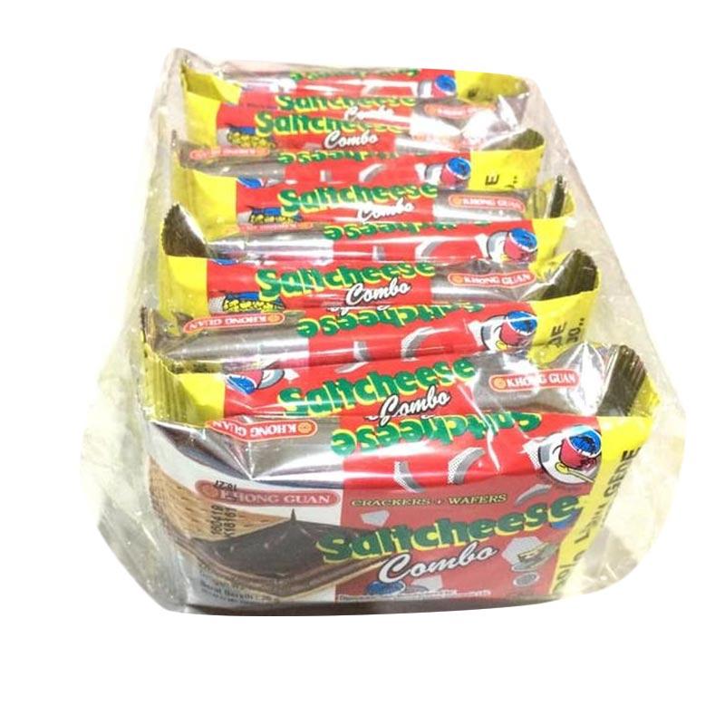 Jual 1 Pack - Khong Guan Saltcheese Combo Snack [10 Sachet @ 20 Gram ...