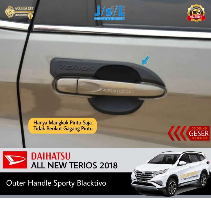 Jual JSL Outer Handle All New Terios 2018 Mangkok Pintu Sporty Blacktivo di Seller GOLDEN KEY ...