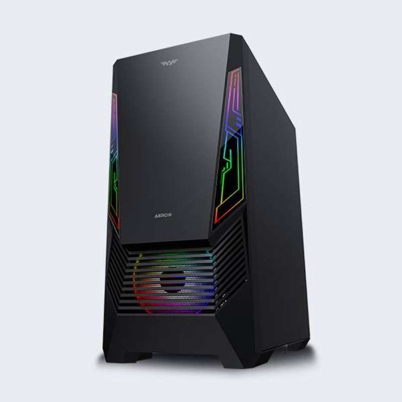 Jual ARMAGGEDDON AERO III ATX GAMING PC CASE WITH TEMPERED GLASS SIDE ...