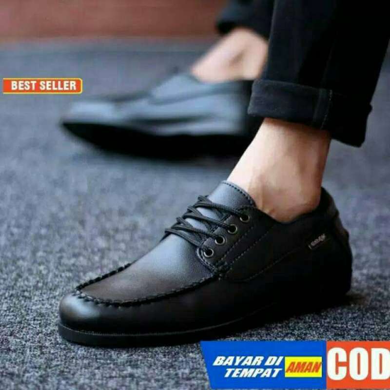 Jual Sepatu Slip On Pria Casual Pria Kulit Asli Falcon Merc / Sepatu ...