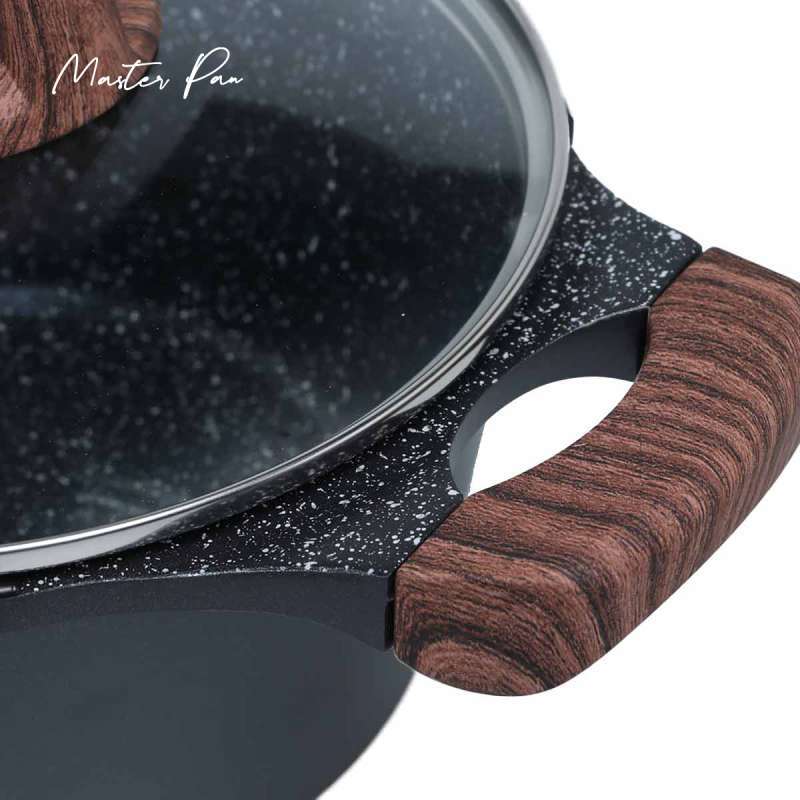 Promo Master Pan Panci Granit Serbaguna Anti Lengket Dengan Tutup 24x11 ...