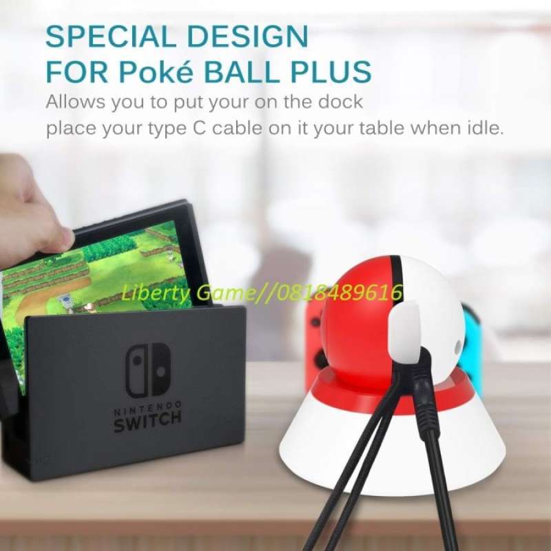 Promo Nintendo Switch Dobe Poke Ball Plus Stand - Multicolor Diskon 9% ...