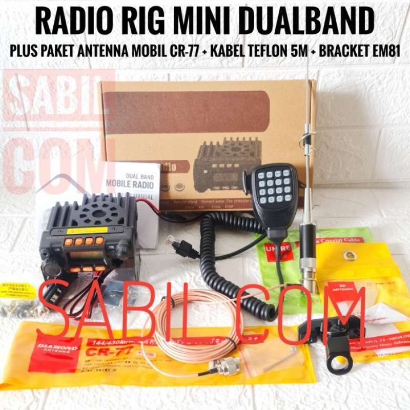 Jual RECOMMENDED JUAL RADIO RIG MINI UV8900 PLUS PAKET ANTENA MOBIL di ...