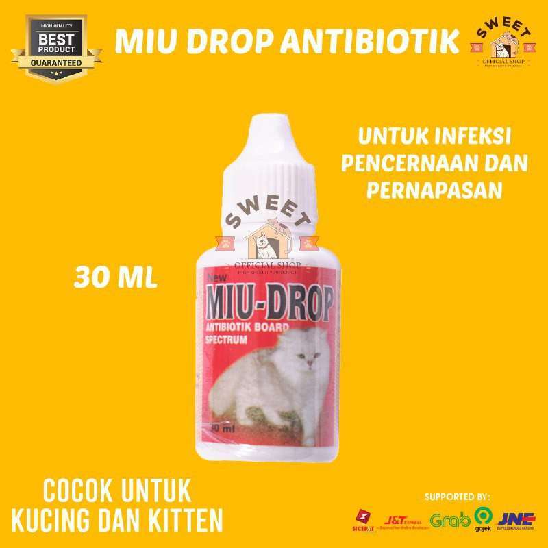 Promo ANTIBIOTIK MIU DROP 30 ML - ANTIBIOTIK KUCING KITTEN - OBAT ...