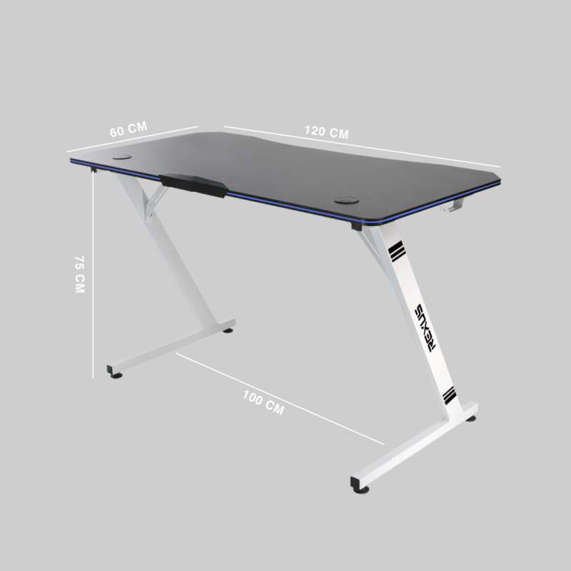 Promo Meja Gaming Rexus Desk Dira 120cm Carbon Fiber Look Gaming Desk ...