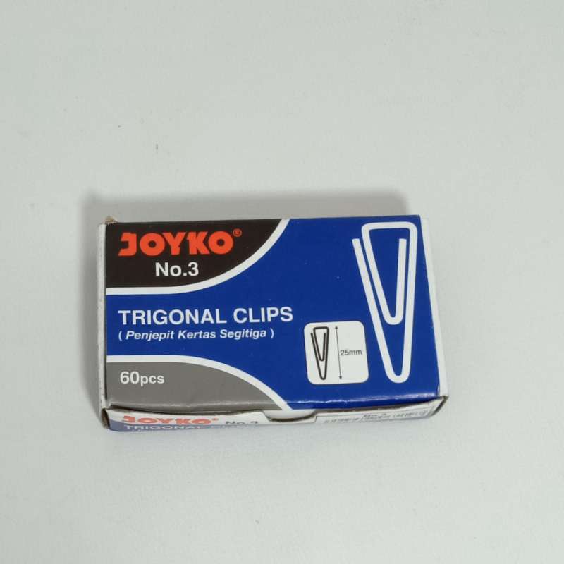 Jual Paper Clip Trigonal No.3 - Klip Penjepit Kertas Joyko Segitiga di ...