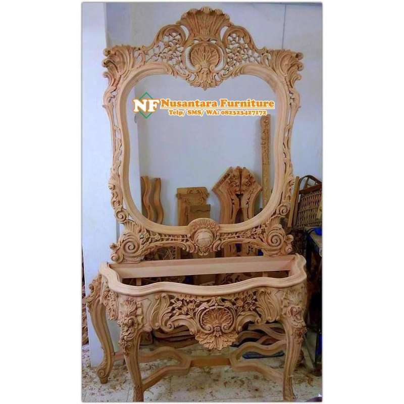 Jual Ready Meja Rias Ukiran Klasik Meja Rias Ukiran Meja Console Klasik ...