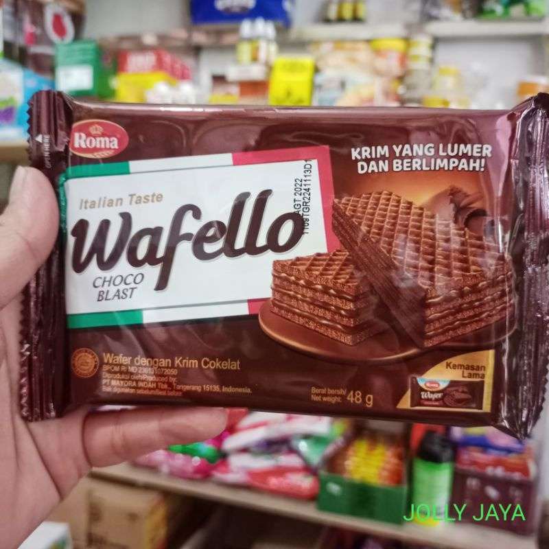 Jual ROMA Wafello Wafer Choco Blast [48 g/2pc] di Seller Lotus_Jaya ...