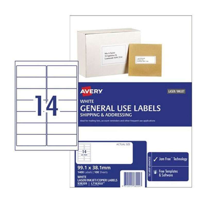 Jual Avery Copier/Laser Label 100pk - 14/sheet di Seller LatestBuy ...