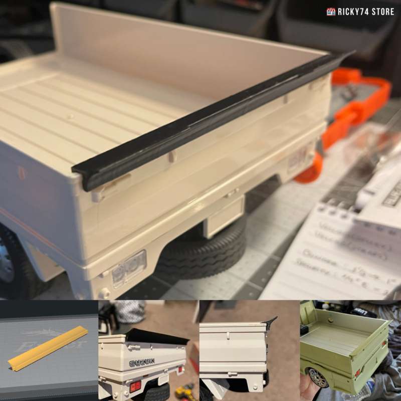 Jual WPL D12 Ducktail - Rear Bed Spoiler - Body Part RC Drift 3D Print ...