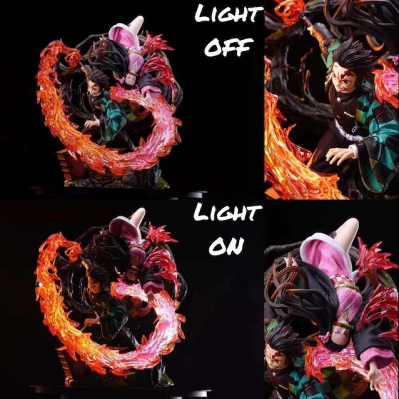 Jual Scratch studio Demon Slayer Statue Tanjiro And Nezuko Kamado resin ...