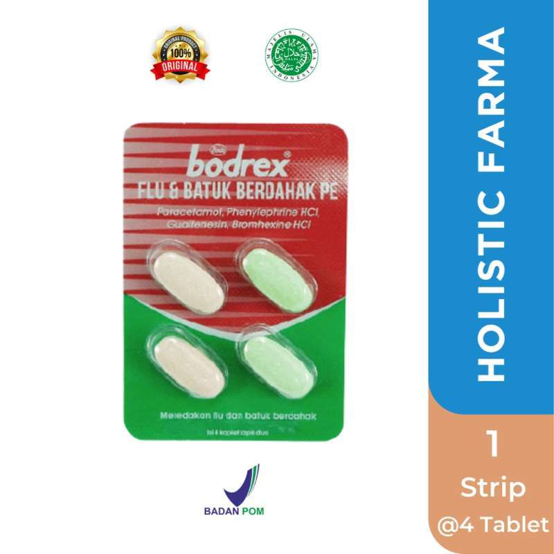 Jual Bodrex Flu dan Batuk Berdahak PE 4 Kaplet di Seller Apotek ...