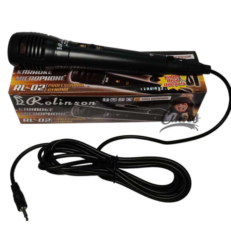 Jual Mic Kabel / Mikrofon Rolinson RL-01 & RL-02 - RL-02 Colokan Kecil ...