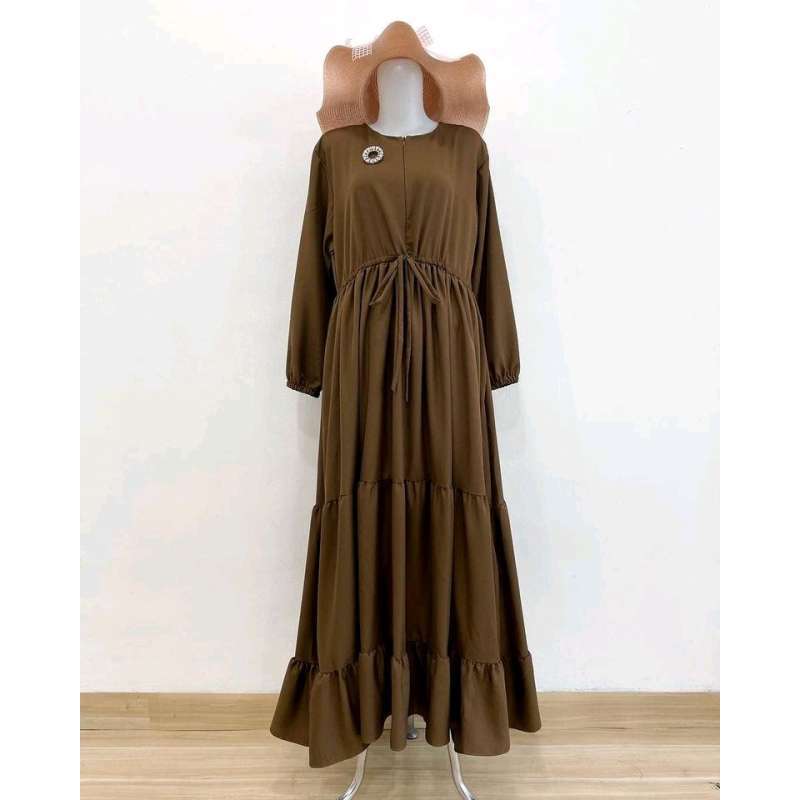Jual Gamis Wanita Syari Gamis Polos Adyra Simple Maxy - Blue Di Seller ...