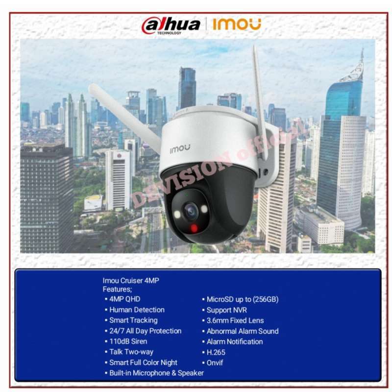Jual Imou Cruiser 4MP QHD IP Camera Imou / Wifi Smart Camera Imou 4MP ...
