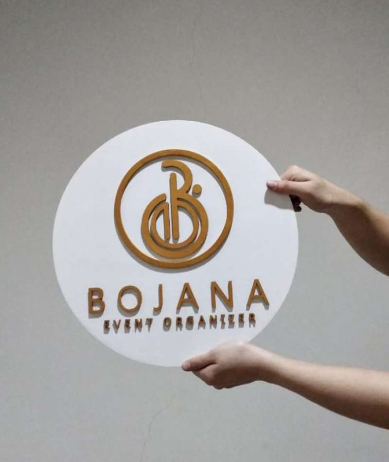 Jual CUSTOM LOGO SIGNAGE KAYU 30CM / BISA CUSTOM LOGO SIGN di Seller Oh ...