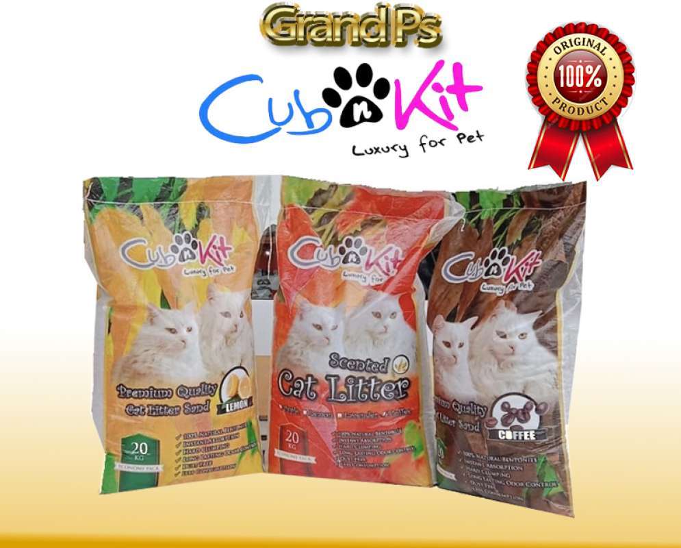 Promo Pasir Kucing Cub N Kit 20kg Pasir Gumpal Wangi Khusus Gosend Grab ...