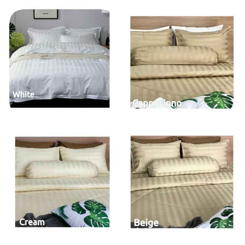 Promo Bedcover Hotel Bahan Dobby Lebih Halus Ukuran Double Bed 200x230 ...