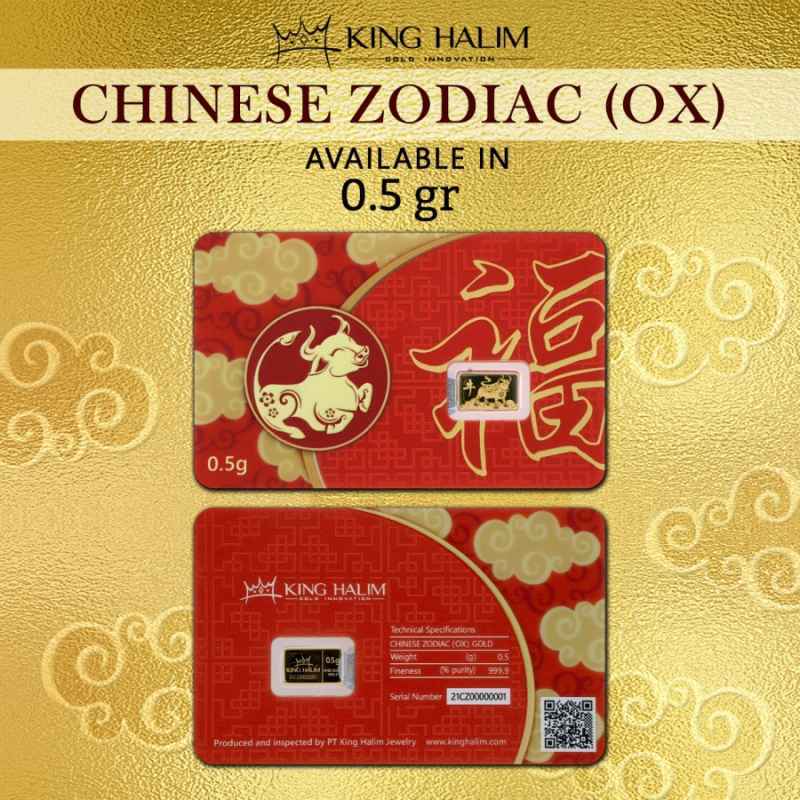Jual King Halim Gold Year Of The Ox 0,5 Gram - Emas Lm 0.5gr Shio ...