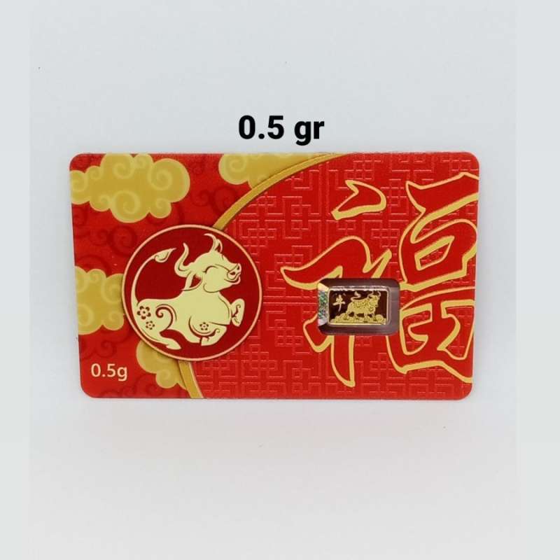 Jual King Halim Gold Year Of The Ox 0,5 Gram - Emas Lm 0.5gr Shio ...