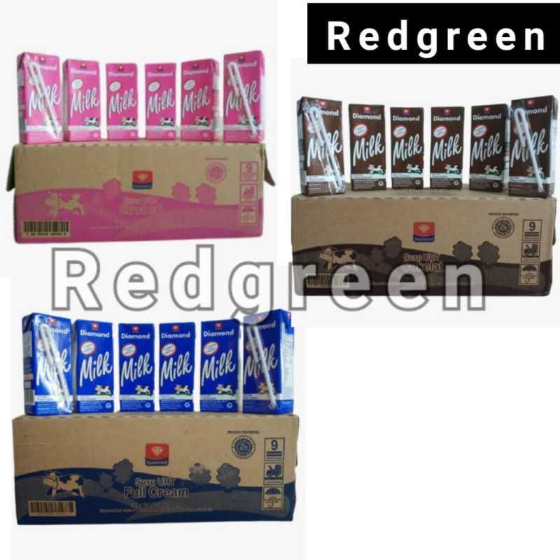 Jual Diamond Milk UHT Full Cream 200ml 1 karton 24pcs x200ml di Seller ...