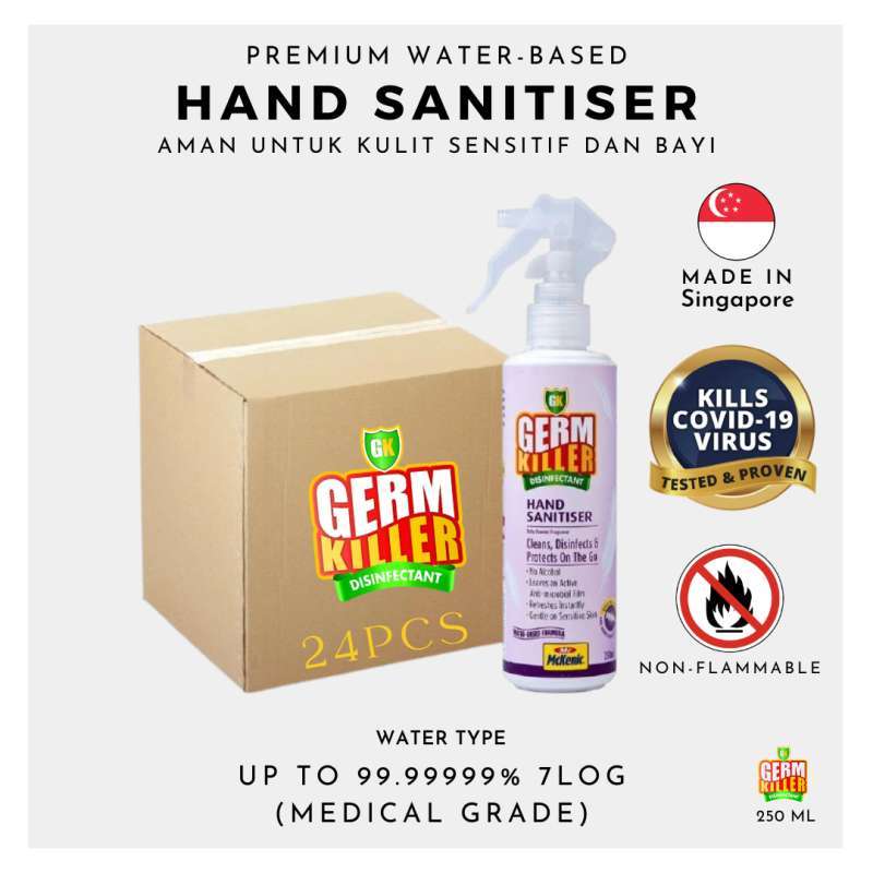 Jual Germ Killer Paket 1 Dus Hand Sanitizer 250ml ( Isi 24 Pcs ) Di ...