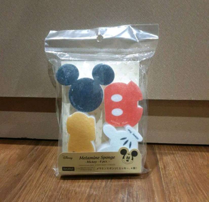 Jual Daiso Disney Melamine Sponge Mickey 4Pcs Unidades di Seller Farel ...