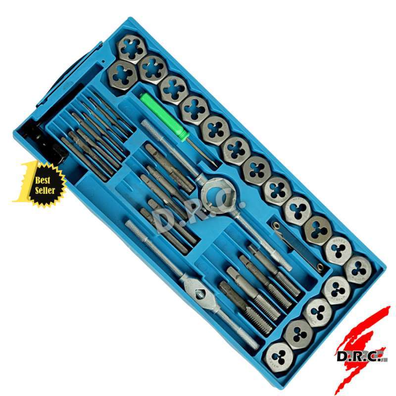 Promo Zeki Tap Dan Senai Set 40 Pcs - Hand Taps And Dies Set 40pcs ...