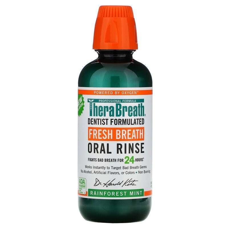 Promo TheraBreath, Fresh Breath, Oral Rinse, Rainforest Mint, 473ML ...