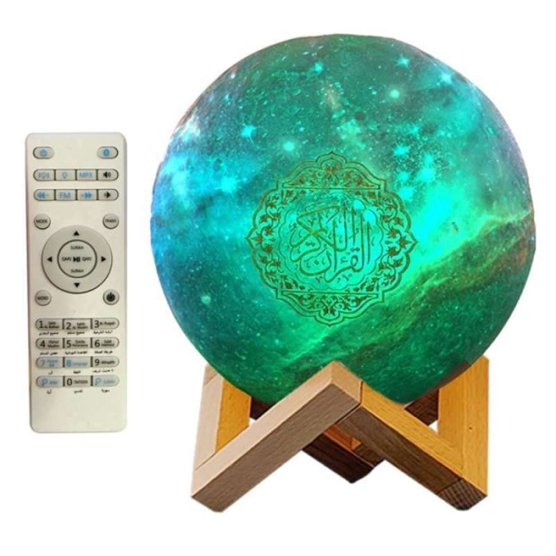 Promo ISLAMIC MINI GIFT DIGIT REMOTE CONTROL 8GB LED MOON LAMP QURAN ...