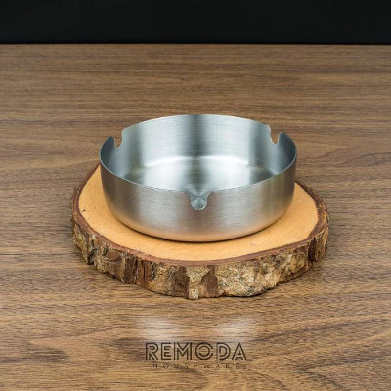 Jual Asbak Stainless Model Cafe Diameter 10cm 3 Lubang Anti Karat Di ...