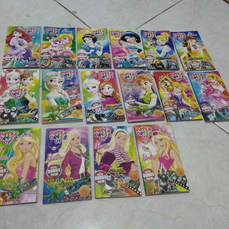 Jual Random 1 Buah Mainan Orang-orangan Kertas Dressup Jadul, Bongkar ...