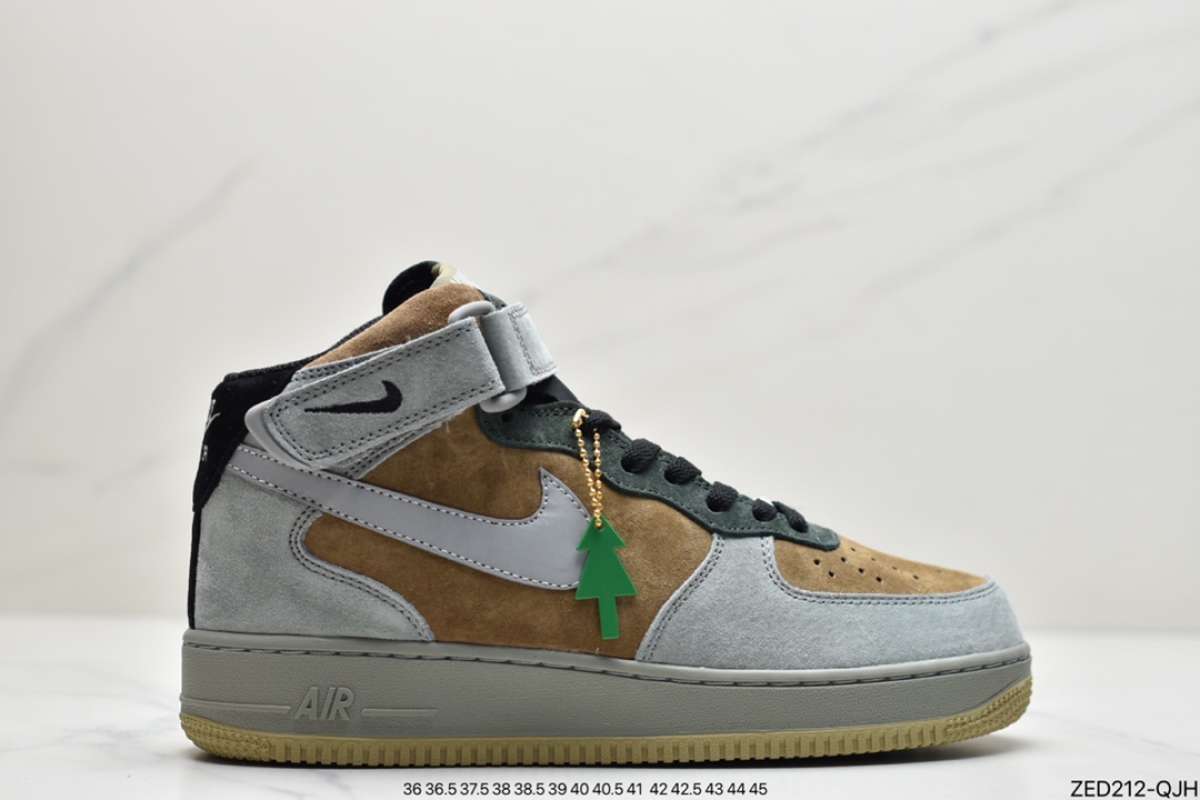 Jual Original NIKE AIR Force 1 Mid suede grey spider man head original ...