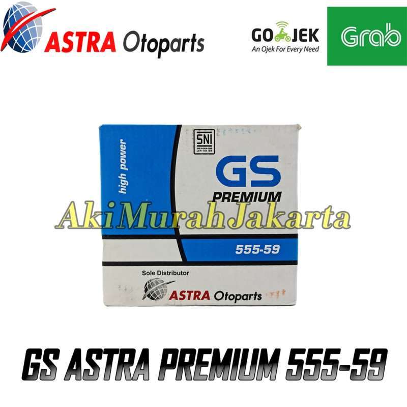 Jual Aki Mobil Hyundai Cakra 555-59 GS PREMIUM ASTRA 12V / 55Ah Aki ...