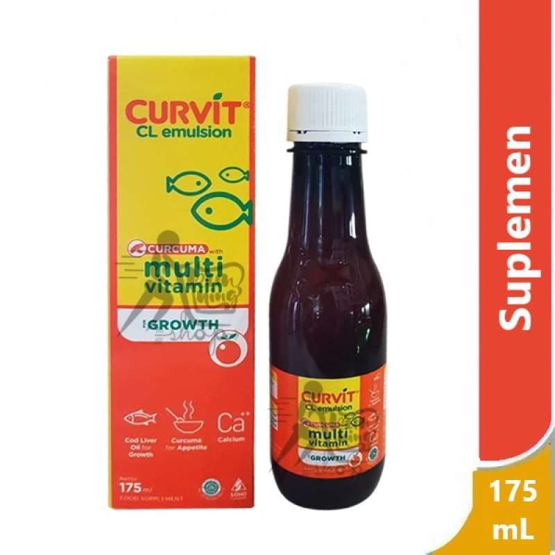 Jual Curvit CL Emulsion 175 mL - suplemen pertumbuhan dan daya tahan ...