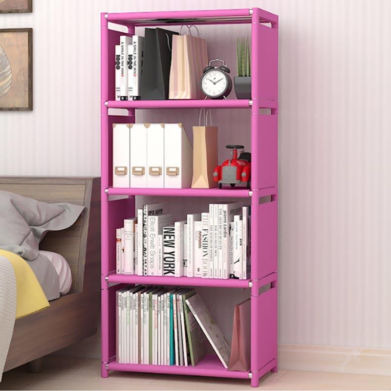 Promo super cantik BS-01 Rak Buku Portable Serbaguna [5 susun 4 ruang ...