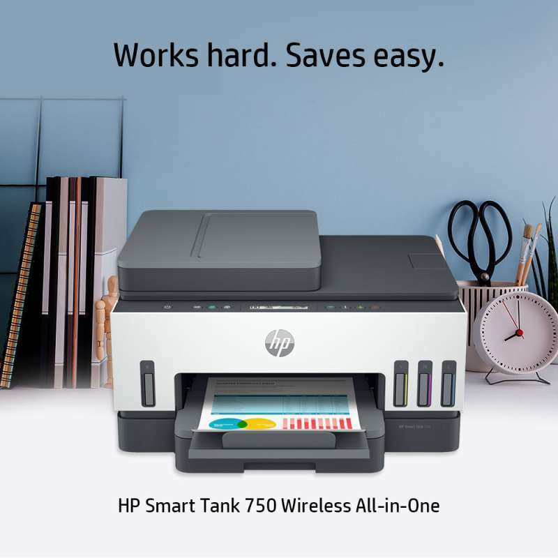 Jual Hp Smart Tank 750 All-in-one Printer/color/print Scan Copy ...
