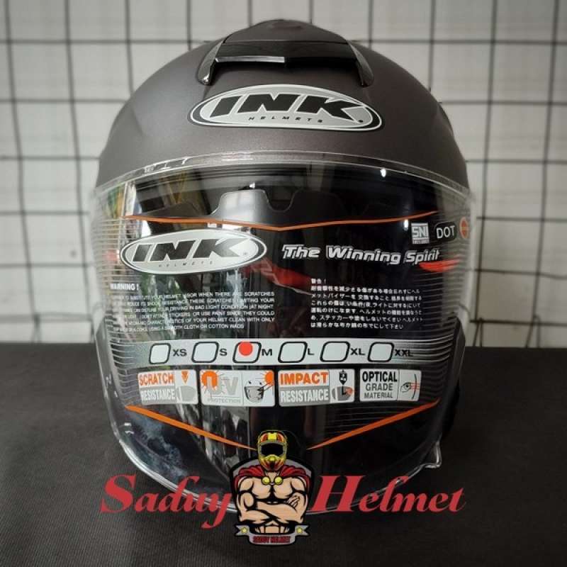 Jual Helm Ink Dynamic Dinamic Solid Polos Gunmetal Dop di Seller ...