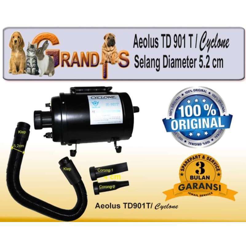 Jual Pet Dryer Blower Aeolus Cyclone TD-901T / Blower Anjing Kucing ...