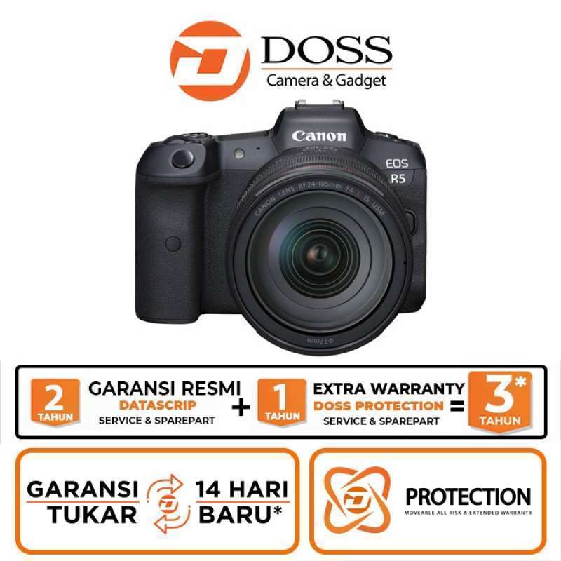 Jual DOSS Canon EOS R5 Kit 24-105mm f/4L / Canon Mirrorless EOS R5 ...