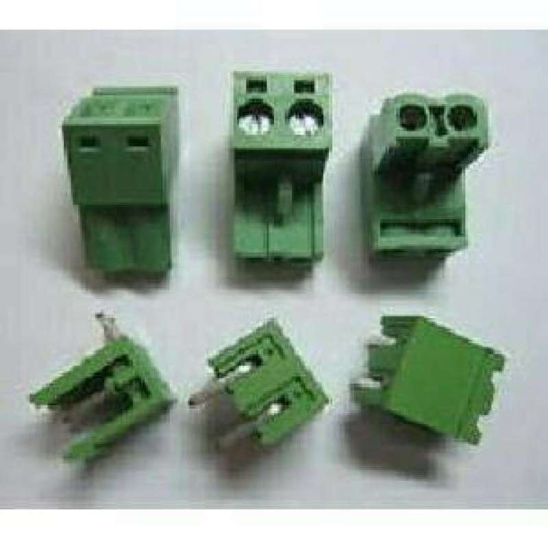 Jual Terminal Block Konektor Plugable 5.08mm 2 pin Screw Jenis Hijau di ...