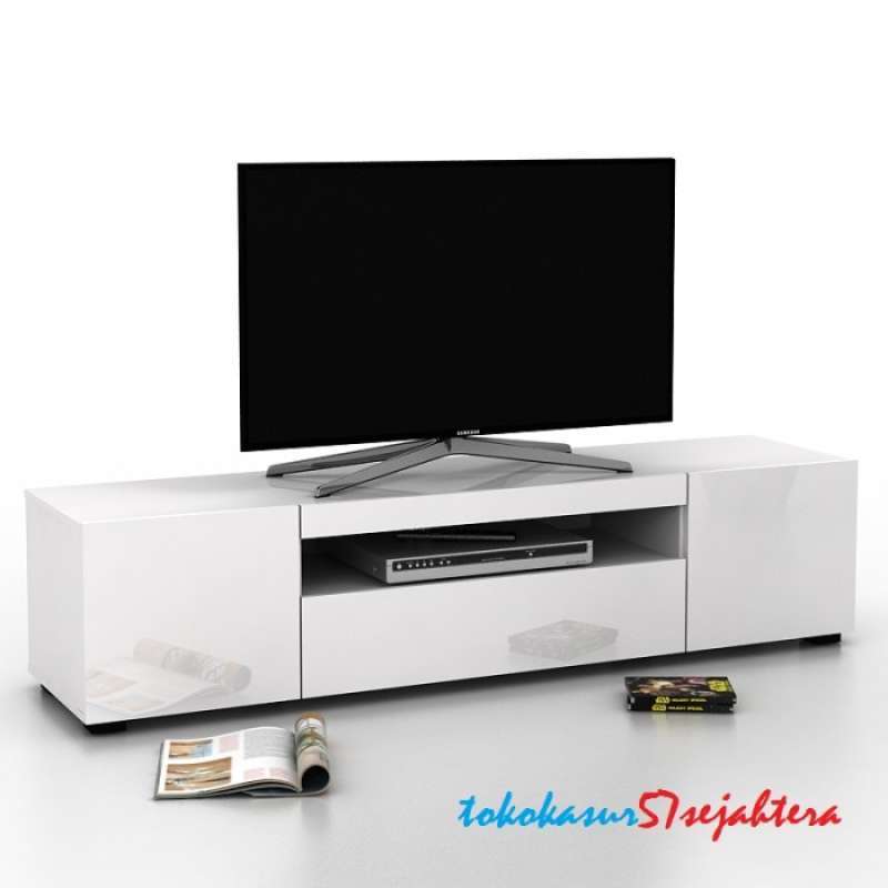 Jual Meja TV - Rak Audio Minimalis CONDOR 160 White Glossy - Bavarian ...