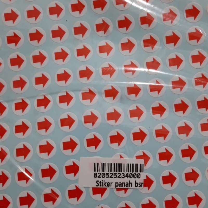 Jual STIKER PANAH MERAH 1 CM / LABEL PETUNJUK TANDA ARAH (1 PAK ) di ...