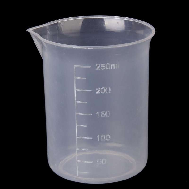 Jual 250ml Kitchen Laboratory Lab Plastic Graduated Measuring Beaker ...
