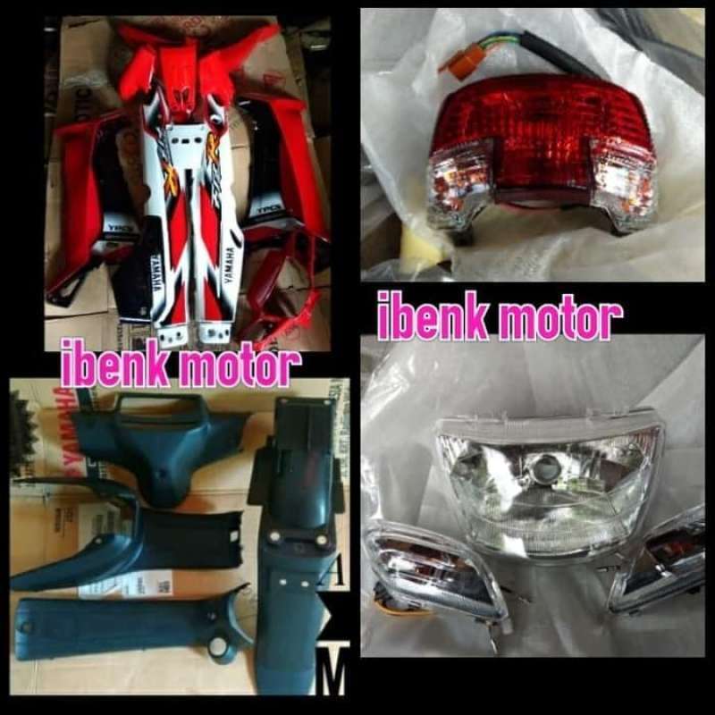 Jual full set cover body kasar halus plus lampu lampu f1zr merah putih ...