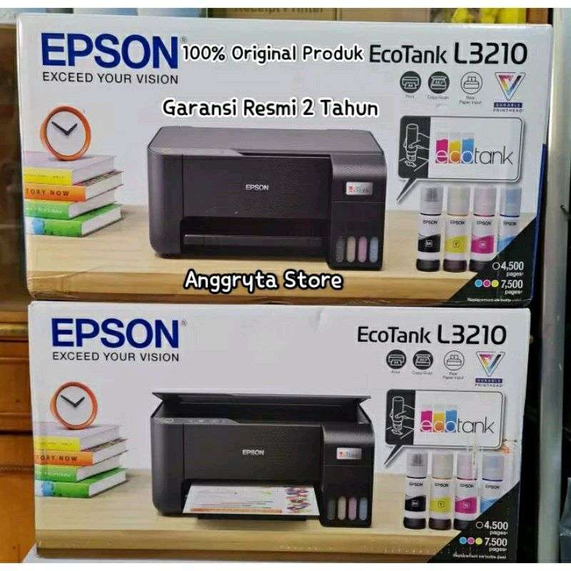 Jual EPSON EcoTank L3210 A4 All In One Ink Tank Printer (Print-Scan-Copy) Pengganti L3110 di ...