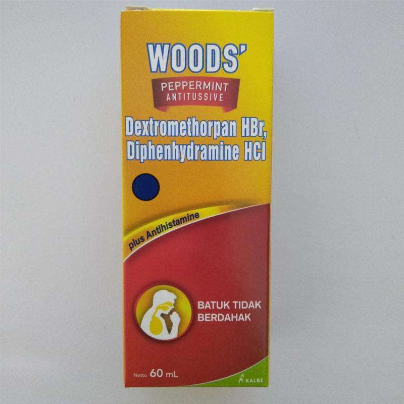 Jual Woods Peppermint Antitussive Sirup Obat Batuk Tidak Berdahak [60 ...