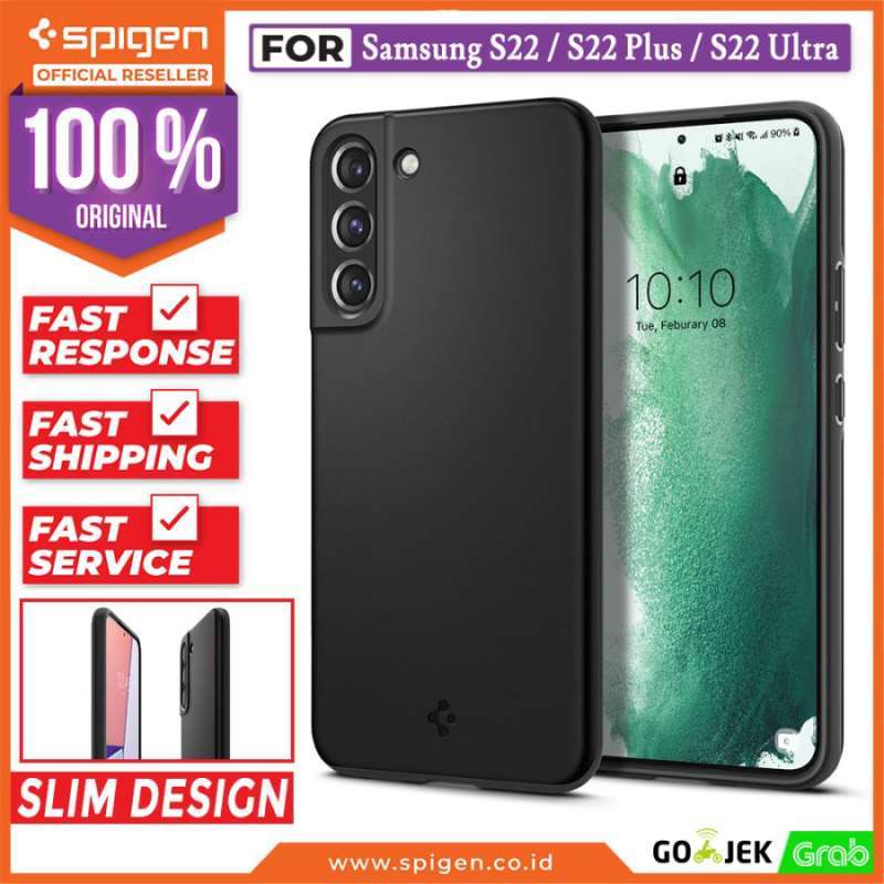 Jual Case Samsung Galaxy S22 Ultra Plus Spigen Thin Fit Hybrid Slim ...