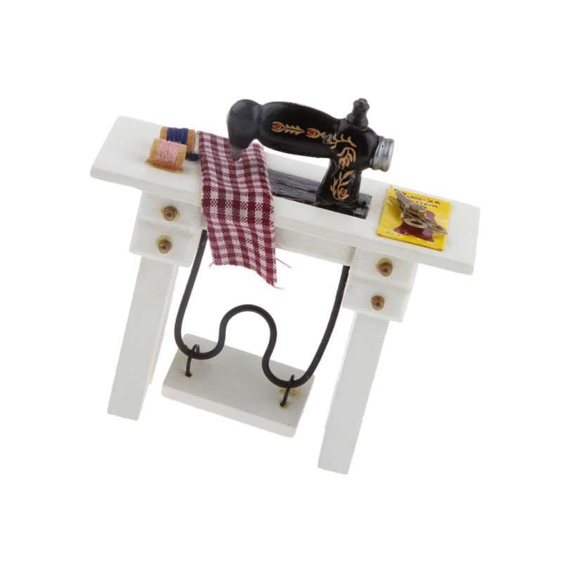 Jual Dolls House 1:12 Scale Treadle Sewing Machine Sartorius Model ...