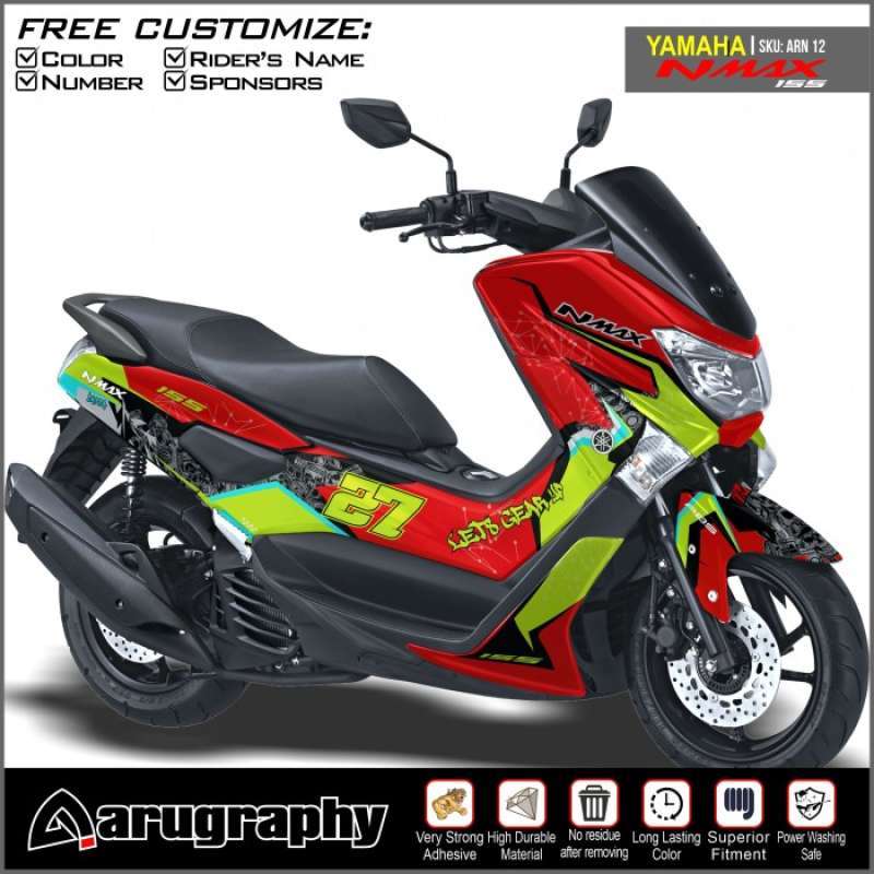 Jual Decal Yamaha Nmax 155 - Premium Sticker Decals N Max - Arn12 Di ...